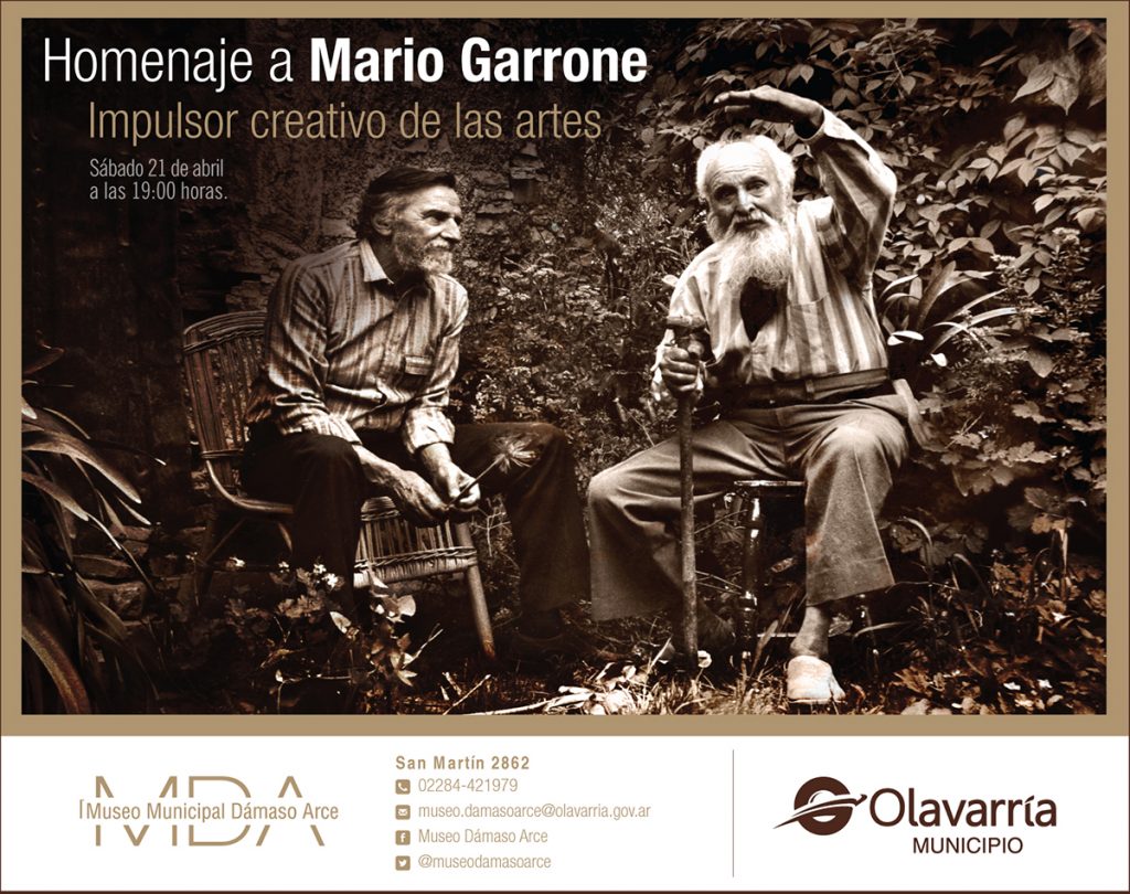 Homenaje a Mario Garrone - Municipalidad del Partido de Olavarría