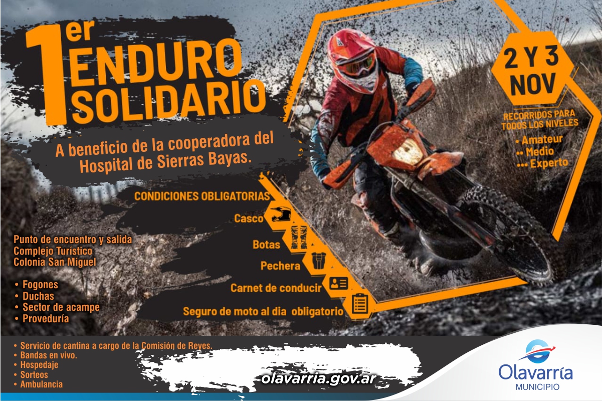 1º Enduro Solidario - Municipalidad del Partido de Olavarría